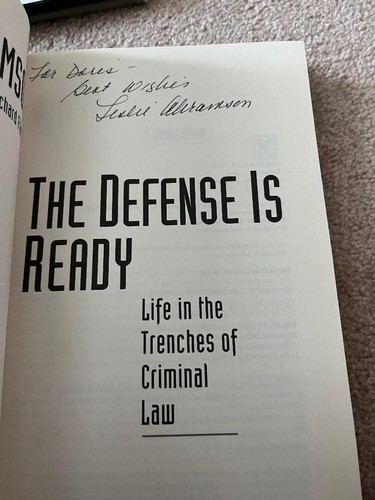 LESLIE ABRAMSON-LYLE/ERIK MENENDEZ DEFENSE LAWYER- SIGNED BOOK-DEFENSE ...