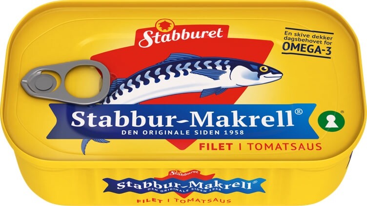 7 x Norwegian Stabburet-Makrell i Tomat -Mackerel in Tomato Sauce 110g ...