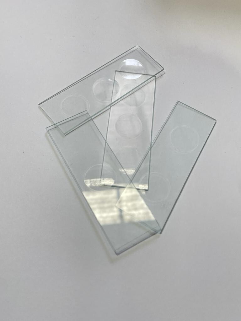 Concave Cavity Slide Glass- Microscope Slides- Single Concave Cavity X ...