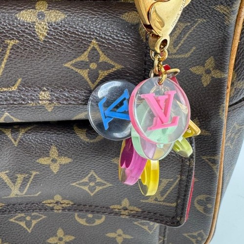 Louis Vuitton Lucite Rainbow Monogram Key Ring Bag Charm | eBay