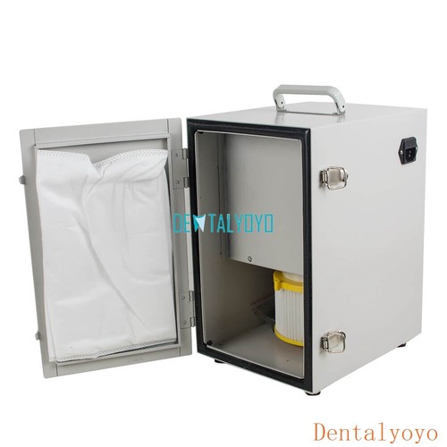 550W Digital Dental Lab Dust Collector Double Impeller Vacuum Dust ...