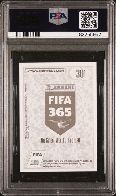 ALEXANDER ISAK 2017-18 Panini FIFA 365 Rookie Sticker #301 * PSA 9 Mint ...