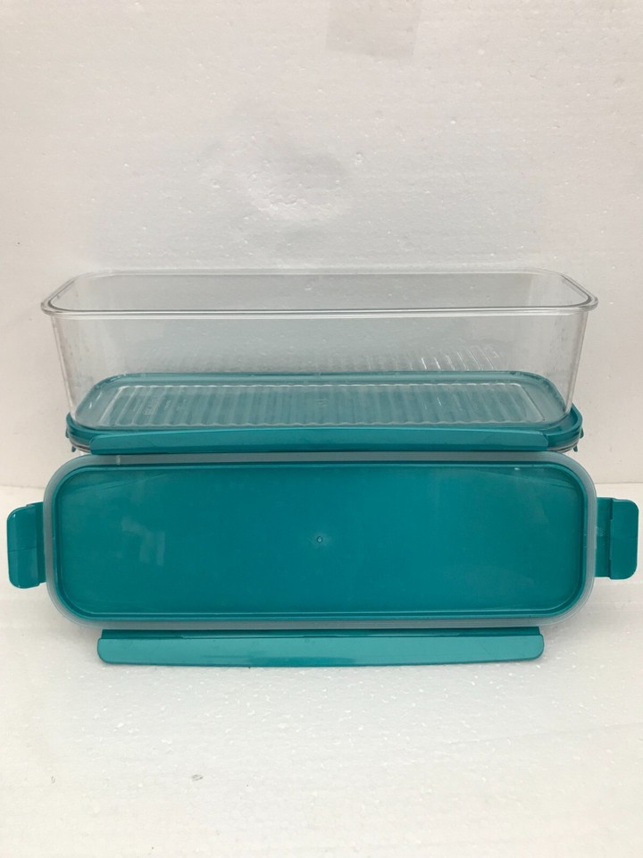 LocknLock S/3 Shallow Stackable Tritan Fridge Containers - Blue k49785 ...