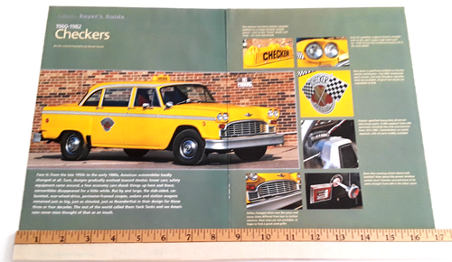 1960 - 1982 CHECKER CABS ORIGINAL 2006 ARTICLE | eBay