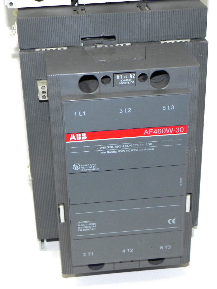 ABB AF460W-30 WELDING ISOLATION CONTACTOR AF460 W/ SACE S6 CIRCUIT ...