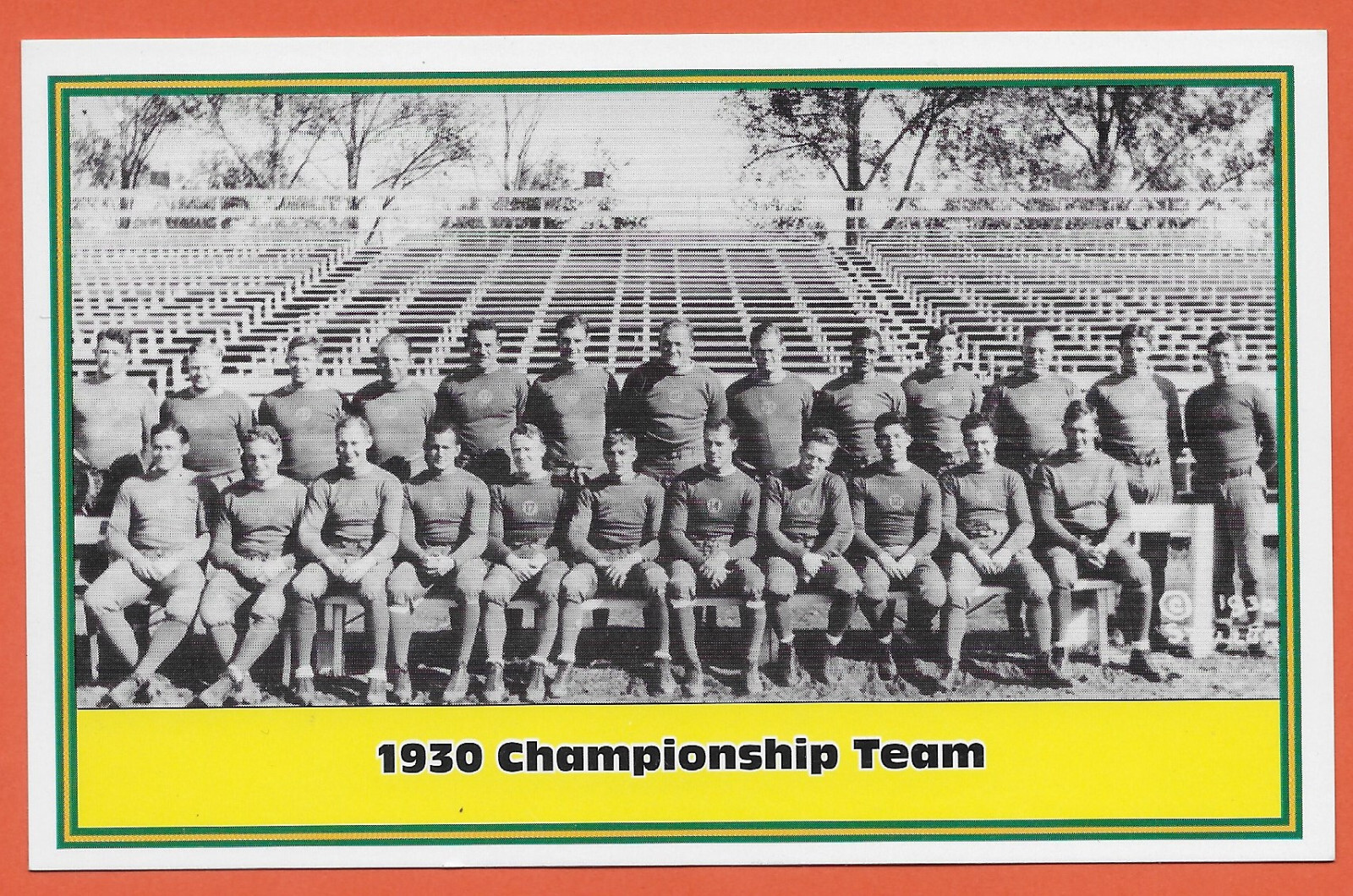 Green Bay Packers postcard 1930 NFL Championship team Red Dunn ...