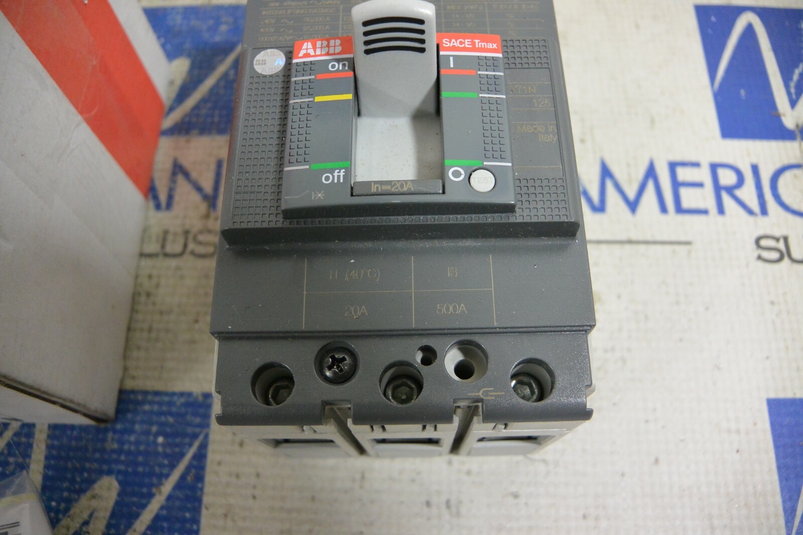 ABB SACE T MAX XT1 N 125 R20 3P 600V 20 AMP CIRCUIT BREAKER - NEW IN ...