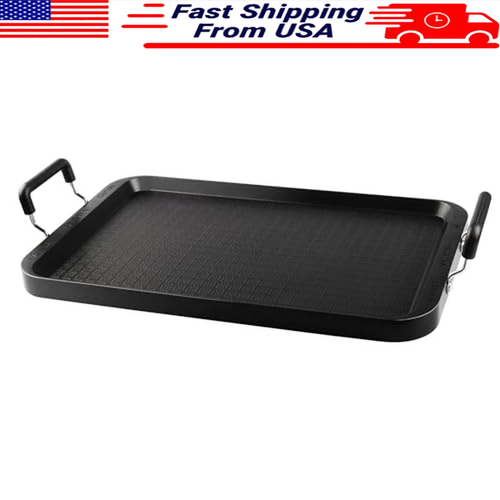 Non-Stick Aluminum Griddle 17 Inch Outdoor Camping Griddle Pan Stovetop ...
