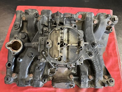 Oldsmobile 455 Marine Intake Manifold And Carburetor | eBay