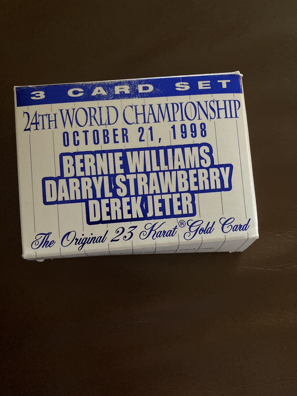 1998 CHAMPIONS WILLIAMS STRAWBERRY JETER 23K Sculptured Matched Card ...