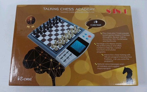 iCore Talking Chess Academy Electronic Magnetic Chess & Checkers ...