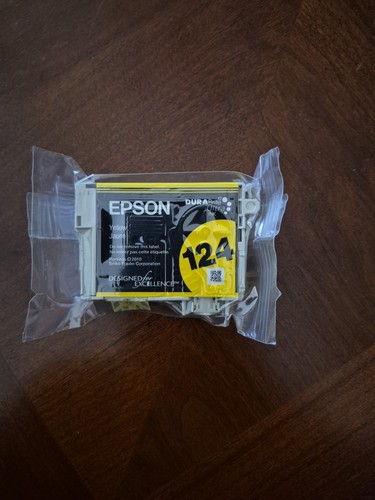 Epson 124 Yellow Ink Cartridge Genuine 10343876521| eBay