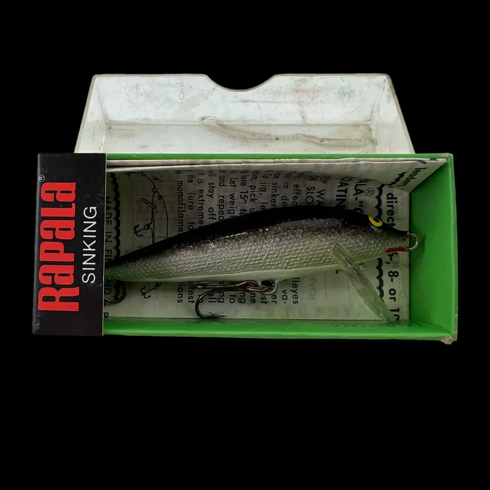 Vintage Rapala Wobbler Uppoava Sinking Silver Minnow in Box | eBay