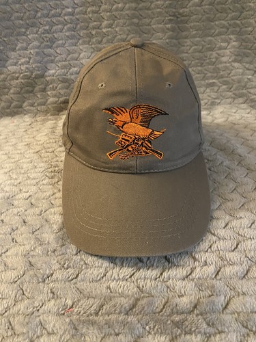 NWOT NRA Gilded Eagle Baseball Hat Cap Embroidered Gray & Orange Logo ...