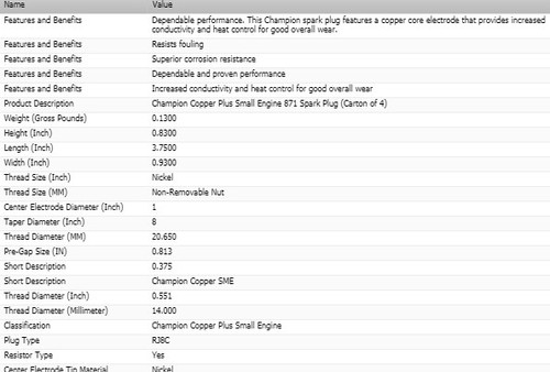 6 New Champion Copper Spark Plugs Set for 1959-1960 INTERNATIONAL B130 ...