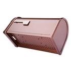 Mail Box Large Post Mount Hillsborough Copper Steel w/ Outgoing Mail ...