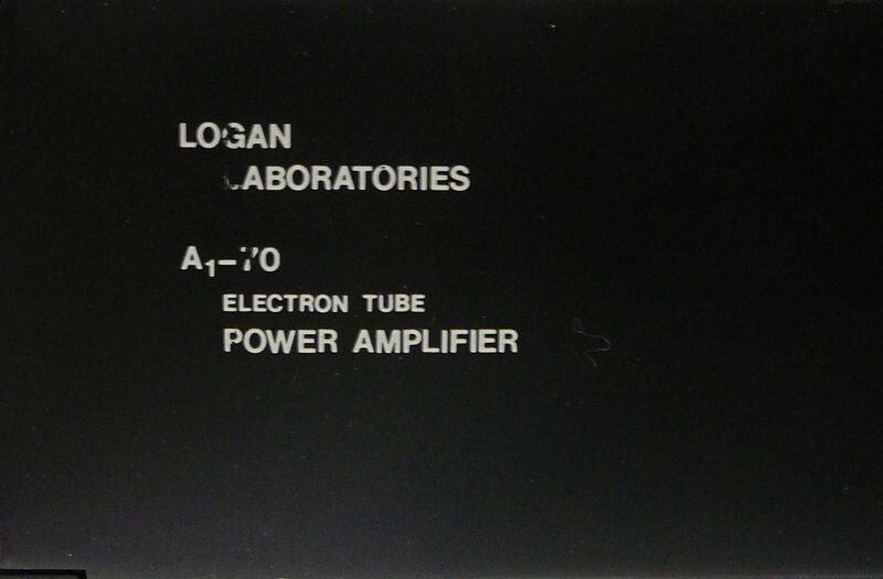Vintage Logan Laboratories PAIR Mono Tube Amplifiers valve stereo mono ...