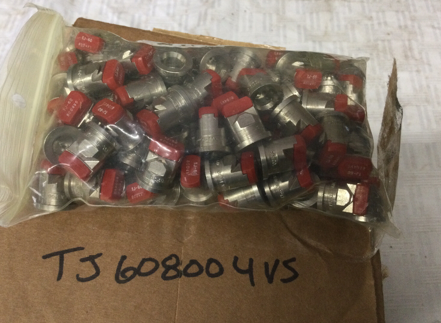 TeeJet TJ608004VS twin jet red lot of 40 NEW | eBay