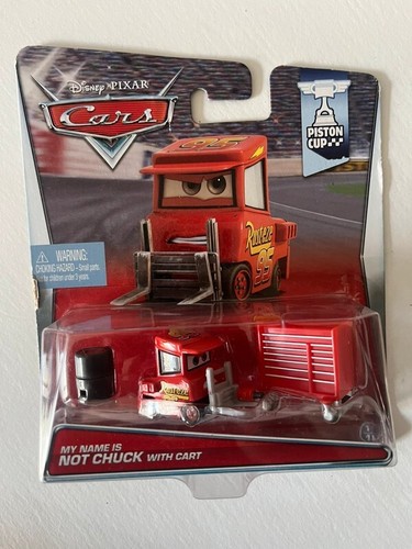 Voiture Cars Disney Pixar Pas Chuck with cart (rare) | eBay