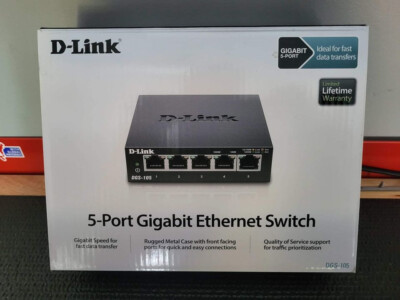 D-Link 5 Port Gigabit Ethernet Switch | eBay
