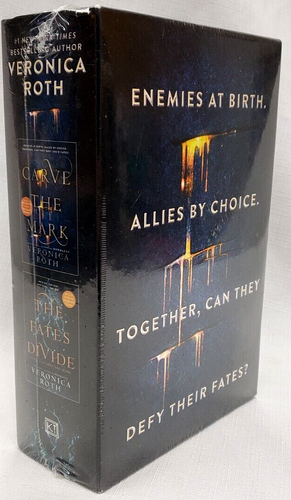 NEW, Veronica Roth CARVE THE MARK, THE FATES DIVIDE, Softcover 2 books ...