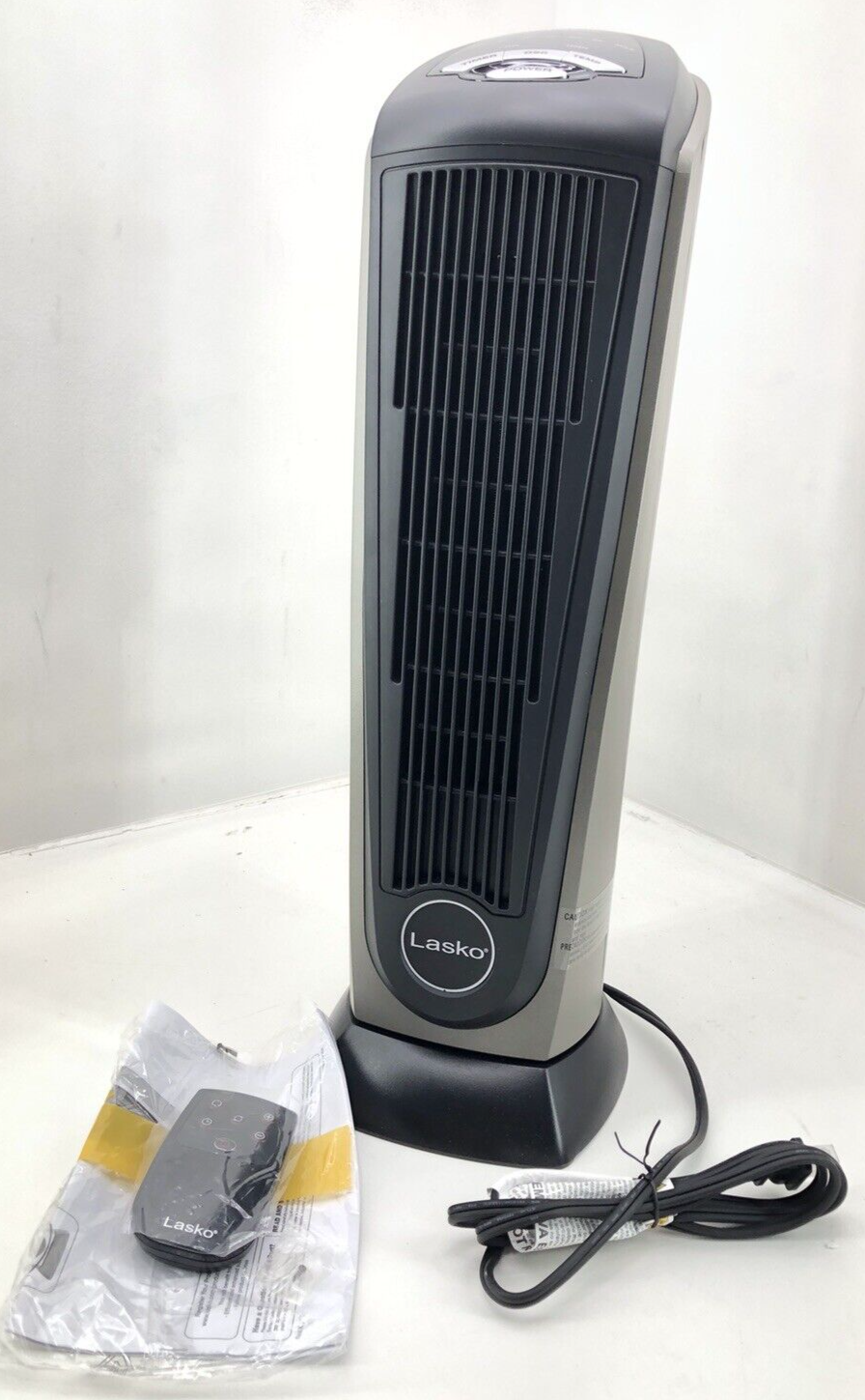Lasko Oscillating Ceramic Tower Space Heater with Remote Control ...
