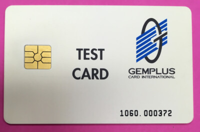 CARTE DE TEST GEMPLUS TEST CARD FONCTIONNEL (44) | eBay