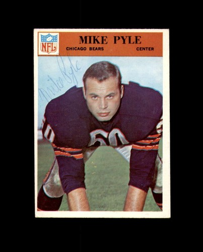 Mike Pyle Hand Signed 1966 Philadelphia Chicago Bears Autograph | eBay
