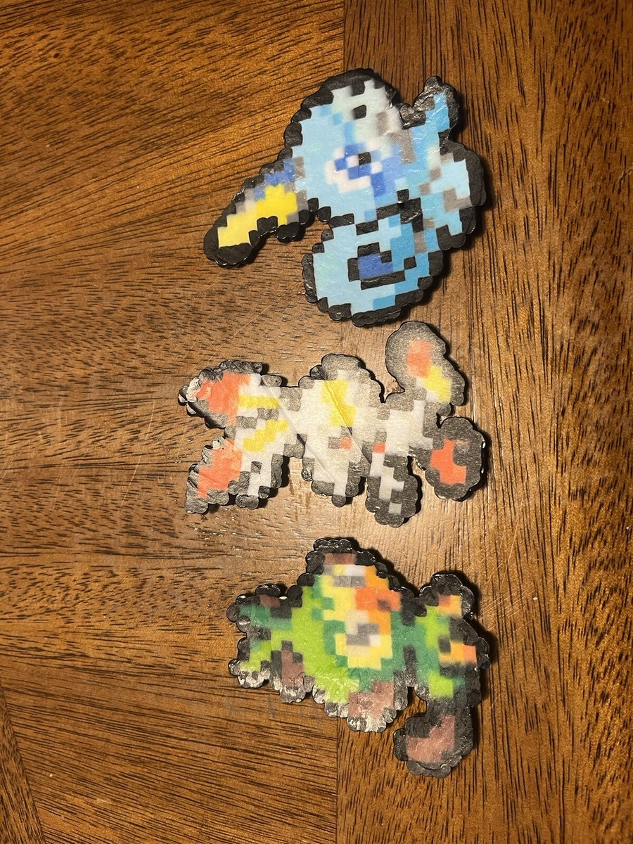 Kanto Starters Pokemon Perler Bead Sprites Perler Bead Sprites Of The
