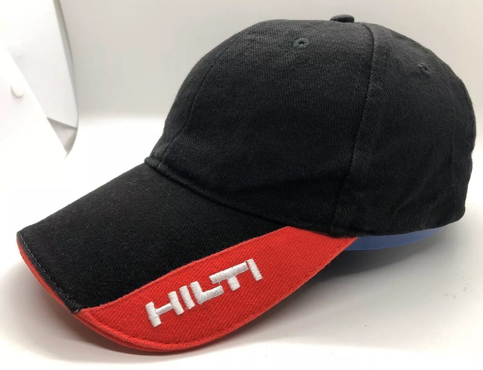 Hilti Tools Cap Hat Adult Adjustable Black Red 100% Cotton | eBay