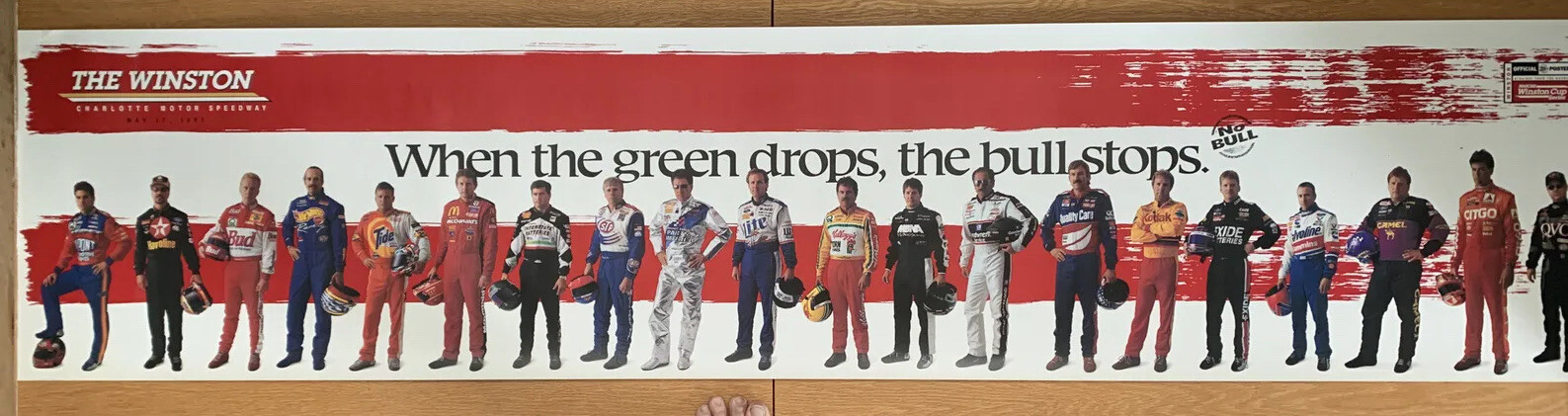 1997 The Winston NASCAR Driver Poster Charlotte - Earnhardt Allison ...