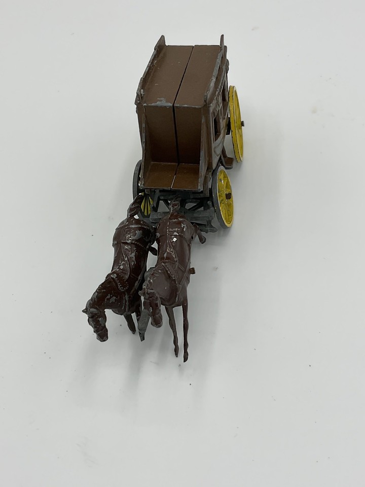 VINTAGE METAL GALLOPING HORSES STAGE COACH WELLS FARGO | eBay.de