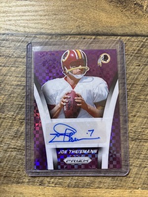 2024 Panini Prizm Flashback Autograph Purple Power 45/49 Joe Theismann ...