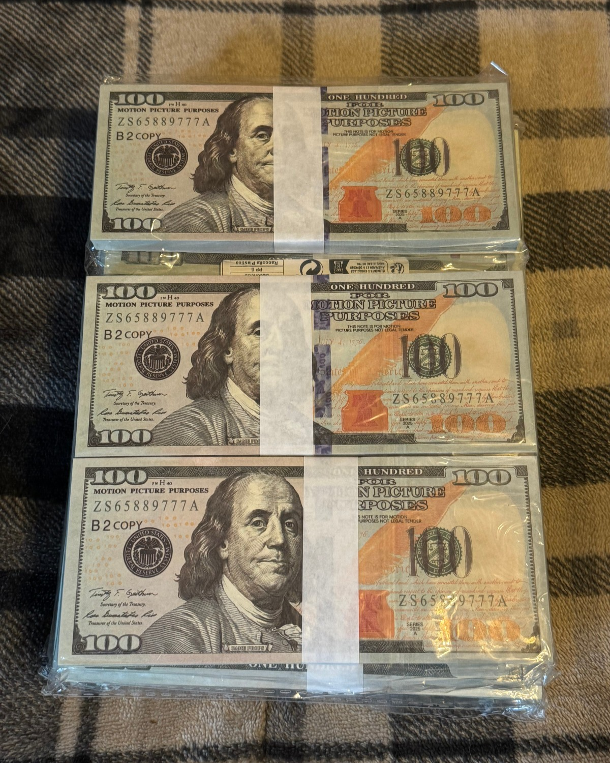 Premium Prop $100 Bills $5k Total - Replica Money (Full Size) | eBay
