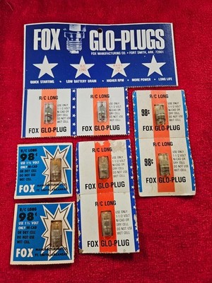 Eight (8) new Fox R/C Long Glow Plugs for Model Airplane Engines | eBay