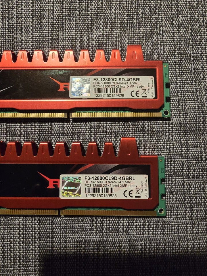 G.Skill Ripjaws 4GB Kit (2x2GB) PC3-12800 DDR3-1600 DIMM RAM F3 ...