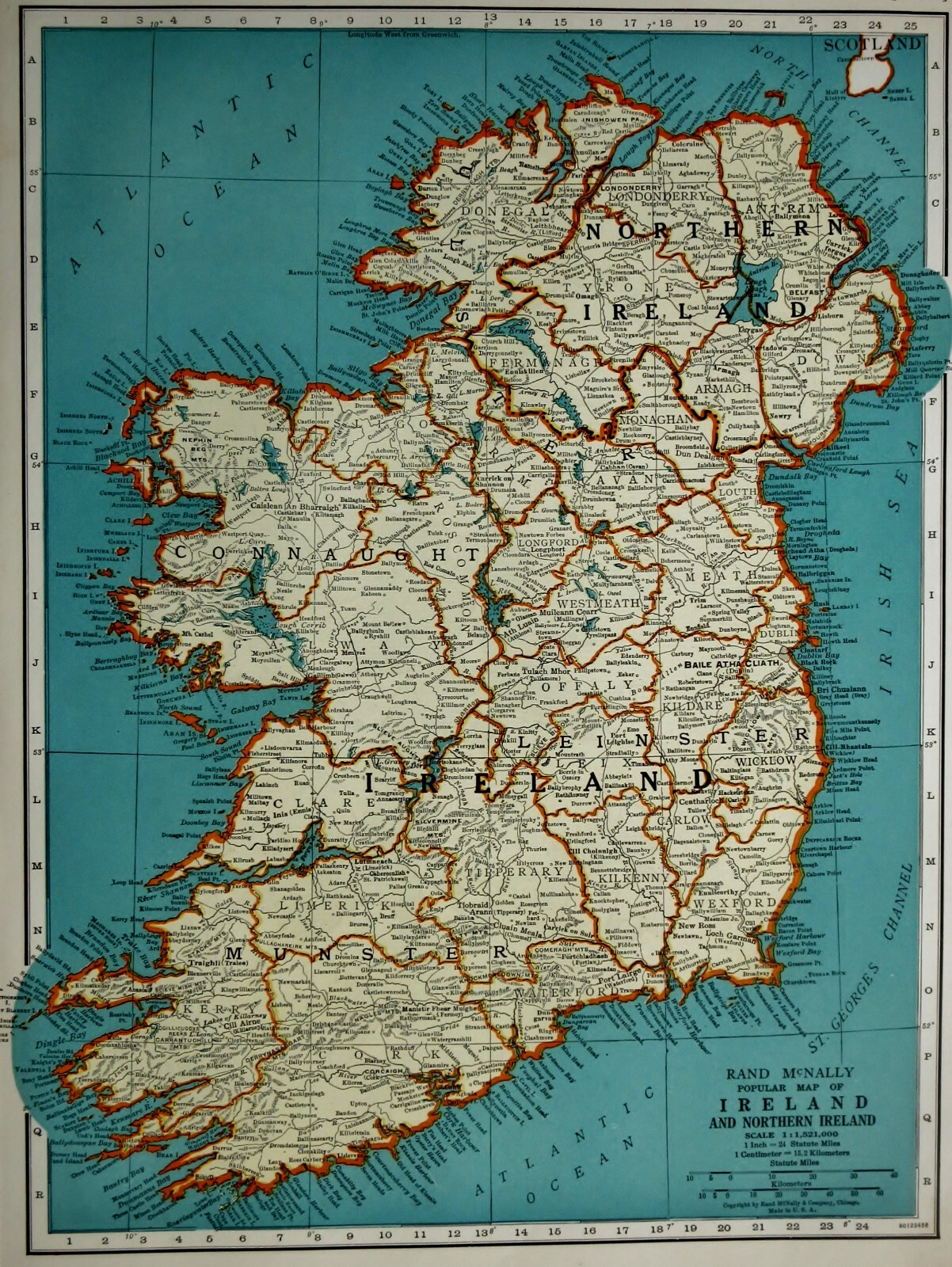 Irish Sea World Map