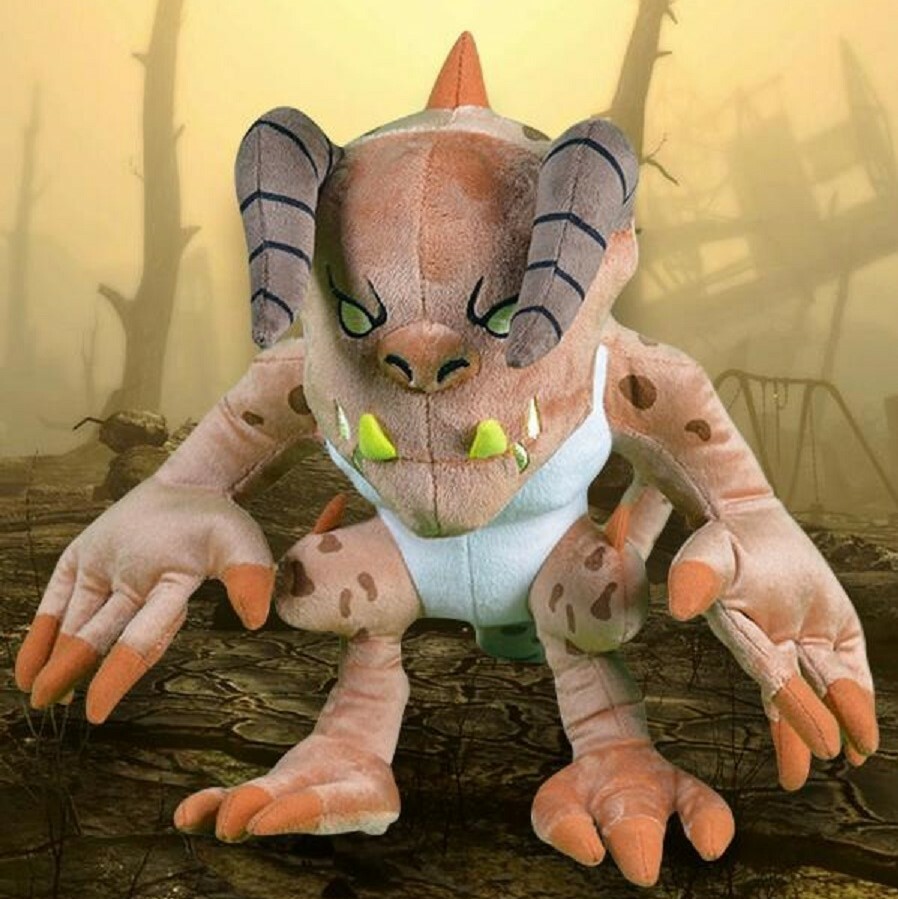 Fallout 3 4 76 Deathclaw Plush 11" Poseable Plushie Figure Statue ...