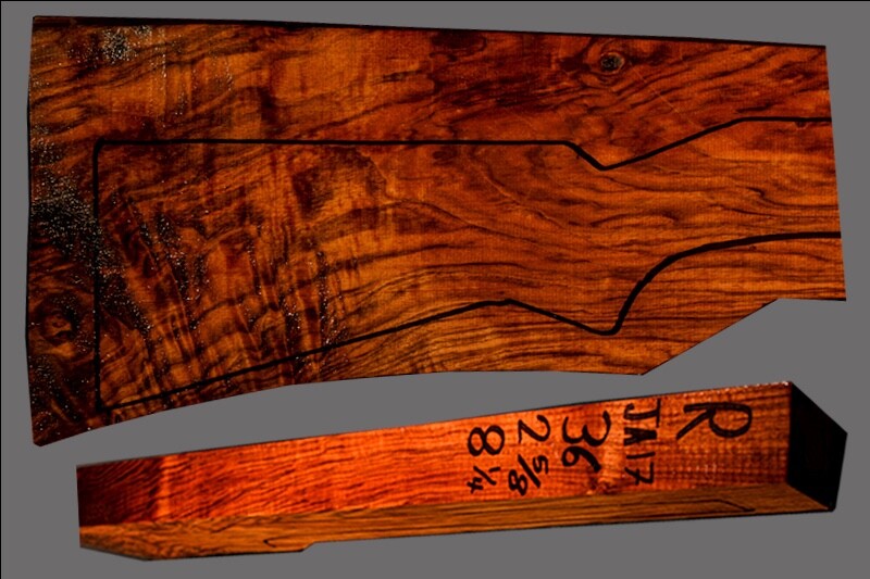 TURKISH WALNUT RIFLE GUNSTOCK BLANK (item#JA17) CHIRON WALNUT | eBay