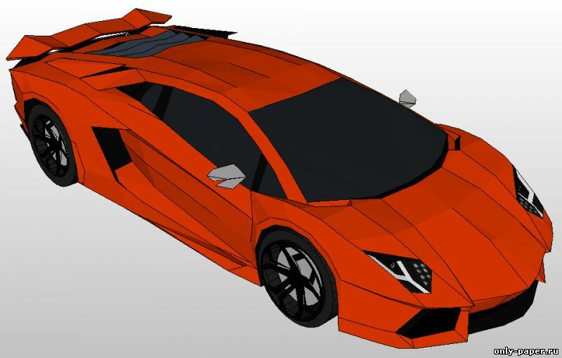 Papercraft Lamborghini Reventon Lamborghini Aventador Papercraft