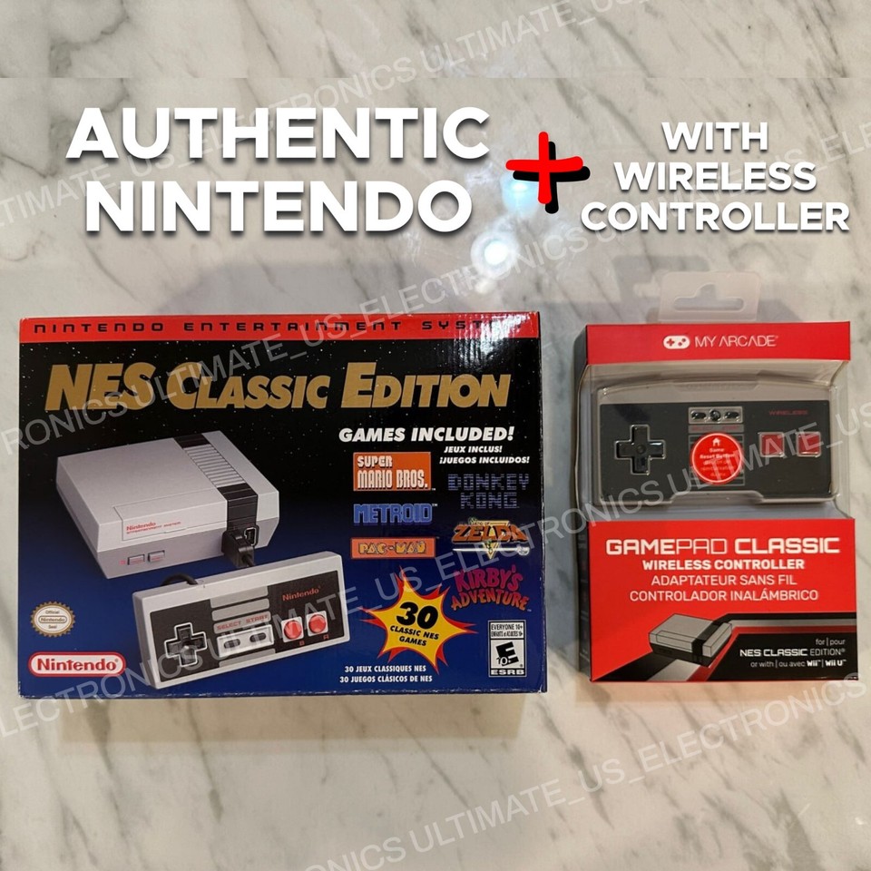 Authentic Nintendo Classic Edition NES Mini Game Console USA Genuine 30 ...