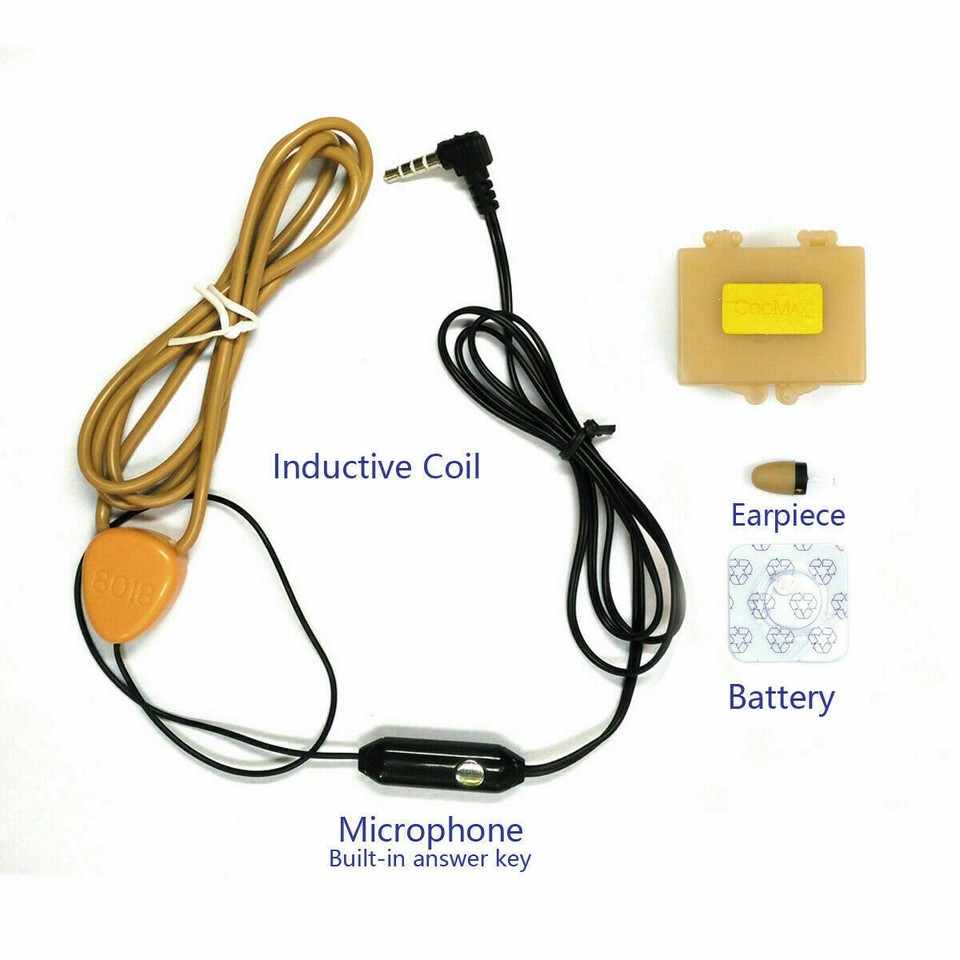 COOMAX Mini Hidden Spy Earphone Wireless Earpiece Headset Microphone ...