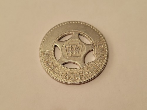 Vintage Rare Pennsylvania Railroad Aluminum Good Luck Token Kenneth ...