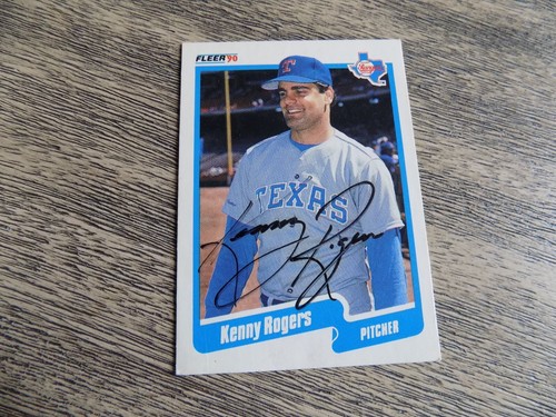 1990 FLEER #311 KENNY ROGERS TEXAS RANGERS SIGNED AUTOGRAPHED | eBay