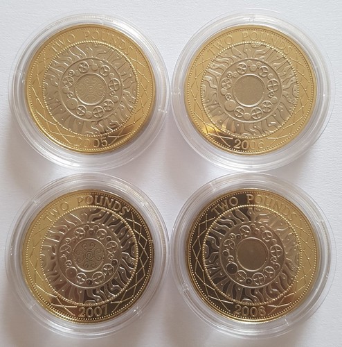 Technology Standing on the Shoulders of Giants UK Proof Two pounds £2 ...