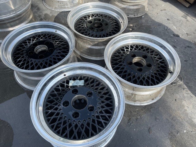 15 American Racing Mesh Honey Comb Black Polish Alloy Wheels Rims ...