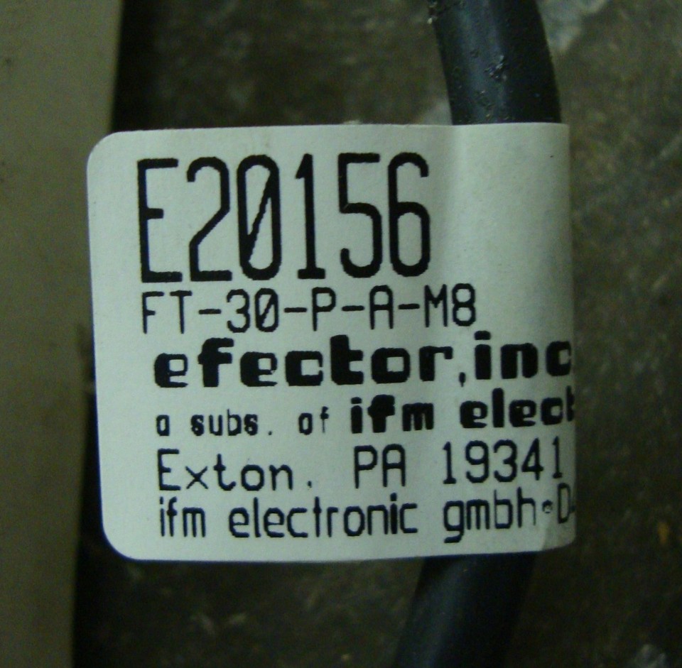 IFM Electronic Efector 200 Fiber Optic Part # F20156 19363MO | eBay