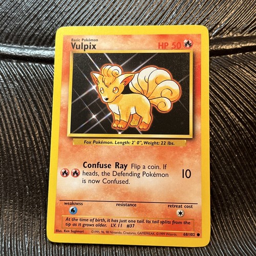 Pokémon TCG Vulpix Base Set 68/102 Regular Unlimited Common | eBay