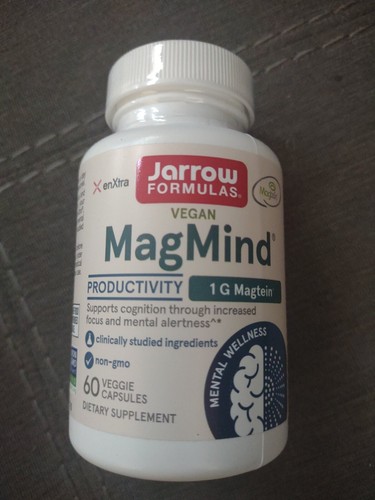 Jarrow Formulas MagMind 1 G Magtein Productivity 60 Caps. Exp. 7/25 ...