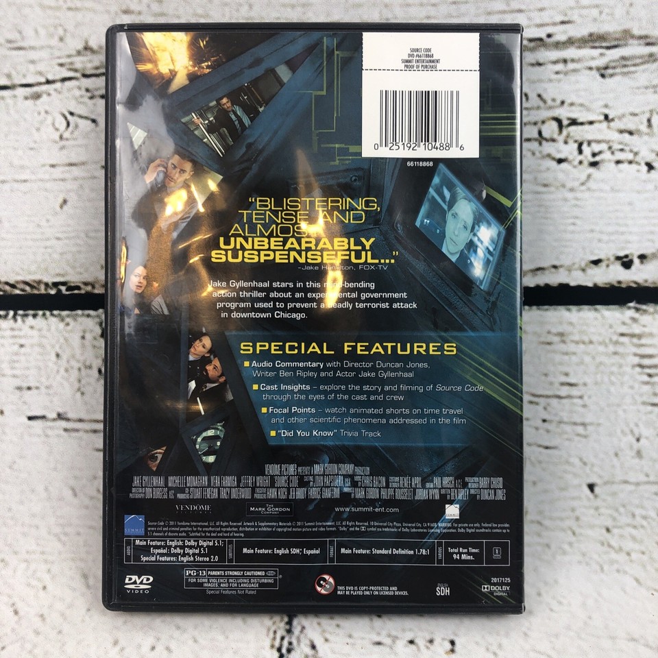 Source Code (DVD, 2011) Jake Gyllenhaal, Michelle Monaghan, Vera Farmiga Sci-Fi | eBay